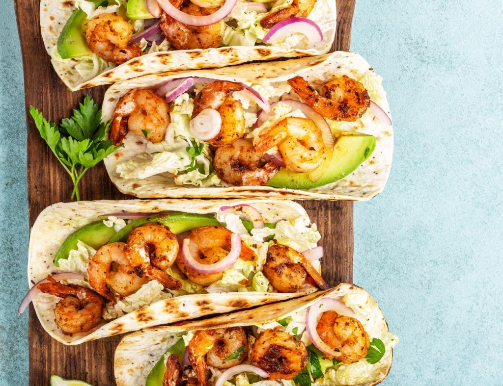 Tacos di gamberi al sapore di New Orleans - tuttelespeziedelmondo.it