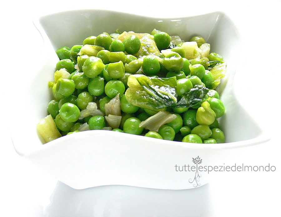 PISELLI, LATTUGA ROMANA E MENTA DOLCE - tuttelespeziedelmondo.it